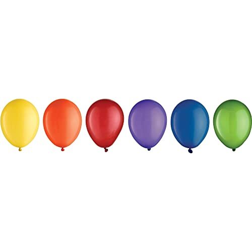 Amscan Assorted Colors Solid Latex Balloons Party Supplies for Any ...
