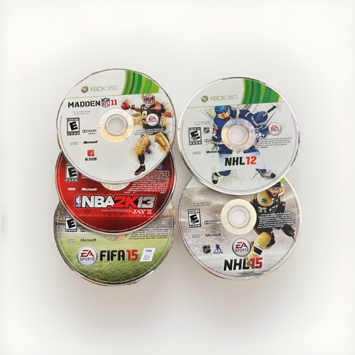 Xbox 360 Sport Games Lot, NBA 2K13, FIFA 15, NHL 12, 15 & Madden 11 ...