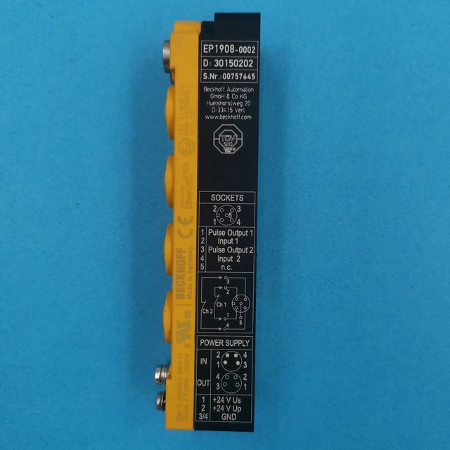 Beckhoff Ep1908-0002 8-channel Digital Input TwinSAFE 24 V DC for sale ...