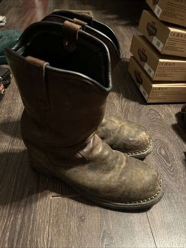 Red Wing Pecos Leather Steel Toe Boots ASTM F 2413-05 Mens Size 10 D ...