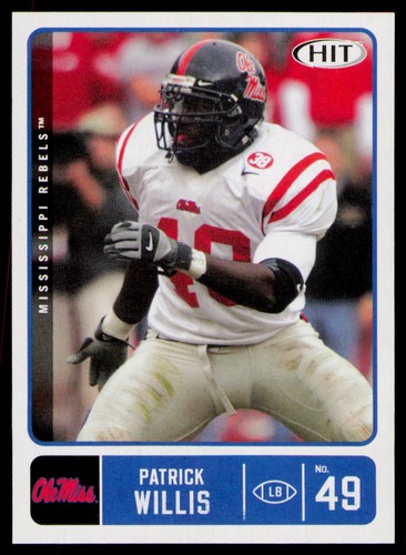 2007 SAGE HIT #49 Patrick Willis RC Ole Miss Rebels Rookie | eBay