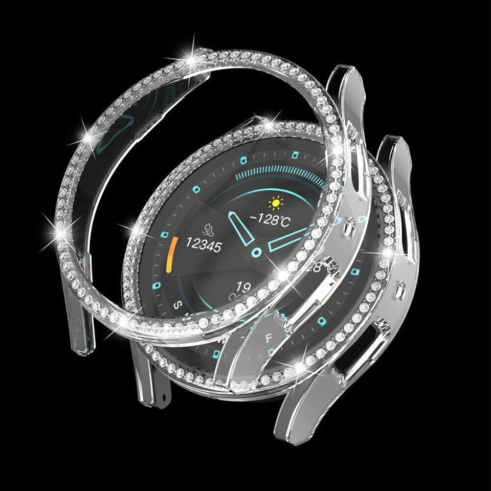 For Samsung Galaxy Watch 4 5 Pro 6 40mm/44mm PC Case Bling Rugged ...