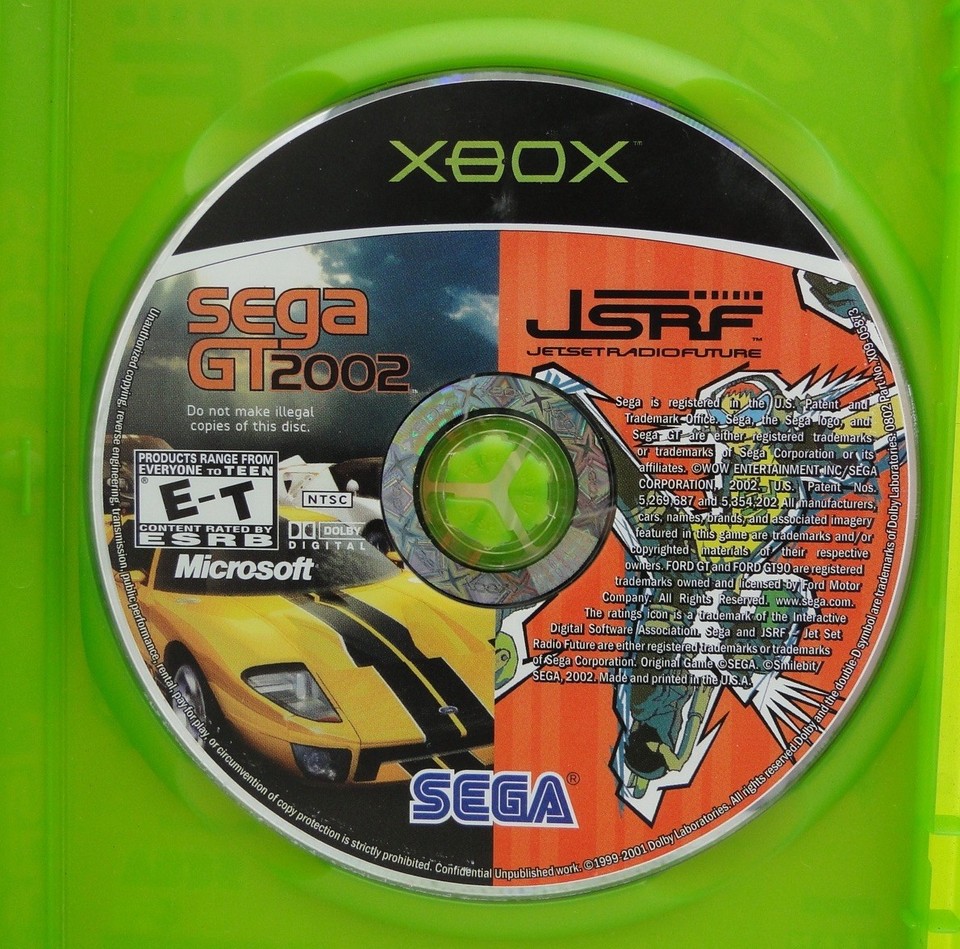 Sega GT 2002/JSRF: Jet Set Radio Future (Microsoft Xbox, 2002) | eBay