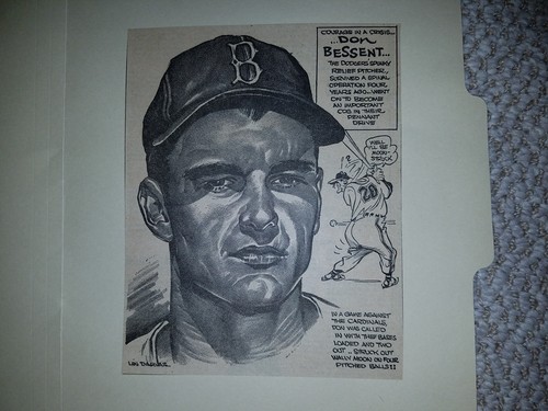 Don Bessent 1955 Cartoon Sketch By Lou Darvas | eBay