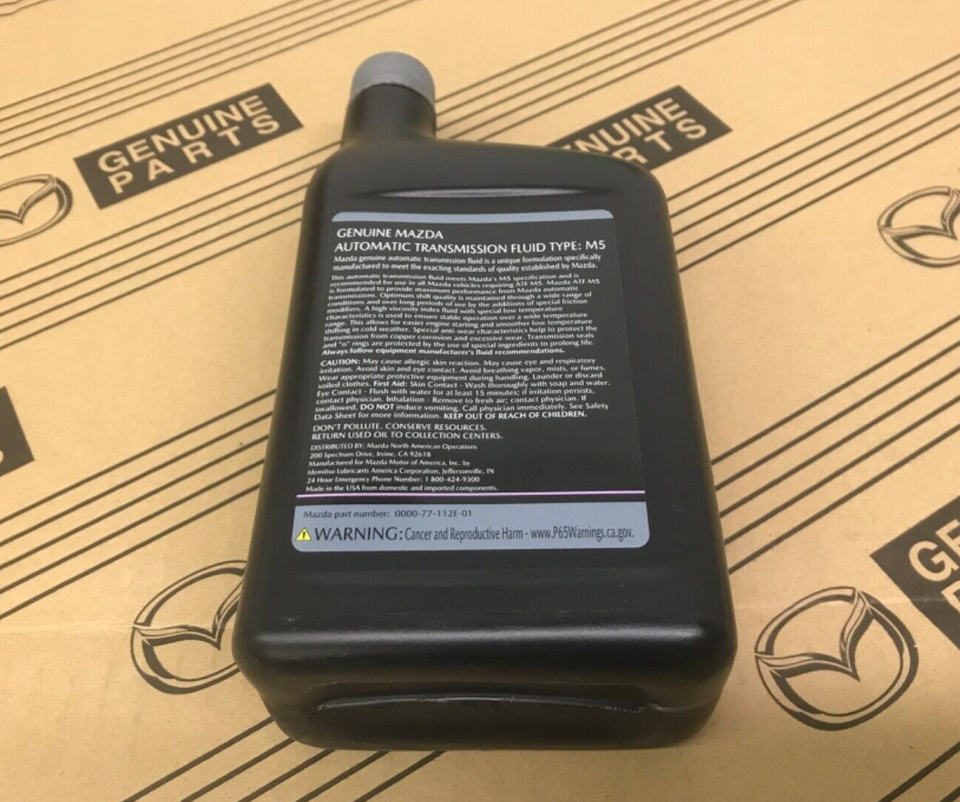 NEW OEM MAZDA Automatic Transmission M5 Fluid 0000-77-112E-01 Pack of 4 ...