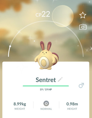Shiny Sentret Pokémon Go Trade Registered or 30 Day Friendship | eBay