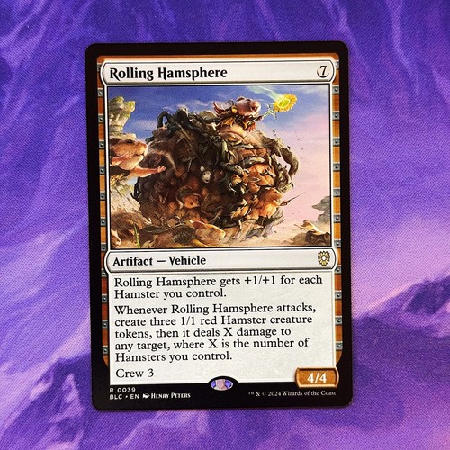 Rolling Hamsphere 0039 BLB Bloomburrow MTG Commander BLC Vehicle ...