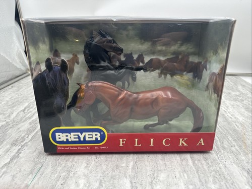 Breyer Horses 750013 Flicka & Yankee Set Black Rearing Stallion ...