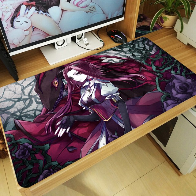 Anime Mouse Pad Yu-Gi-Oh! Black Rose Dragon Keyboard Desk Mat Yugioh ...