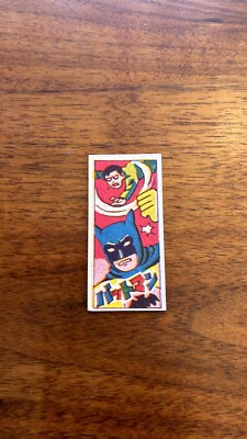 Menko Trading Card Batman and Robin japanese DC Comics Japan Alien Back ...