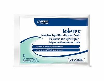 Elemental Tube Feeding Tolerex Unflavored 2.82 oz Individual Packet ...