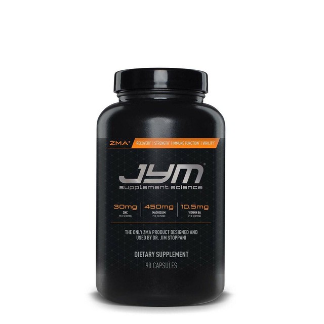 ZMA JYM 90 Caps Test Booster Zinc Magnesium B6 Ultimate Dr Jim Stoppani ...