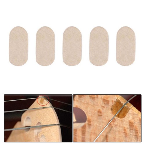 Bridge Parchment Pads E String Pad Protecteurs d'instruments de musique ...