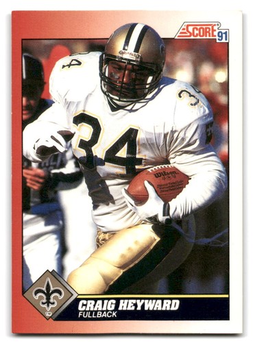 Craig Heyward 1991 Score FOOTBALL #134 New Orleans Saints | eBay