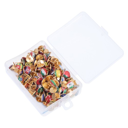 194 Pcs Country Map Push Pin Colored Thumbtack Decorative Pushpin ...