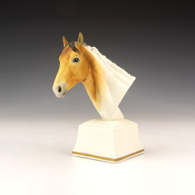 Royal Worcester Fine Bone China - Equine Studies - Aethon - Horse Bust ...