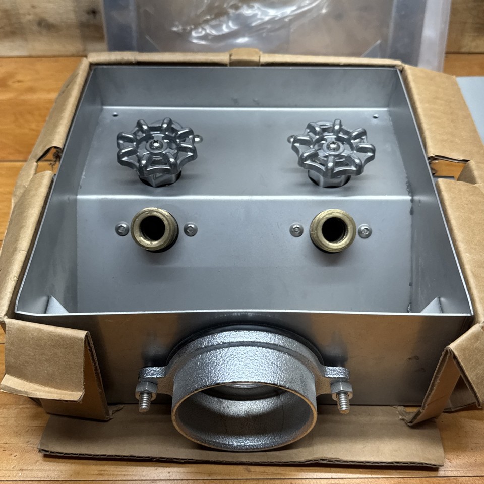 Acorn Model 8186 Neptune Stainless Steel Wall Box With Hose Valves New ...