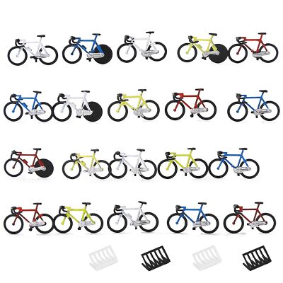 C8702 HO Scale 1:87 Bicycles 20pcs Bikes 4pcs Parking Racks Model ...