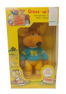 VTG The Get Along Gang Montgomery Moose Dress Up Kids by Tomy 1984 NEW ...