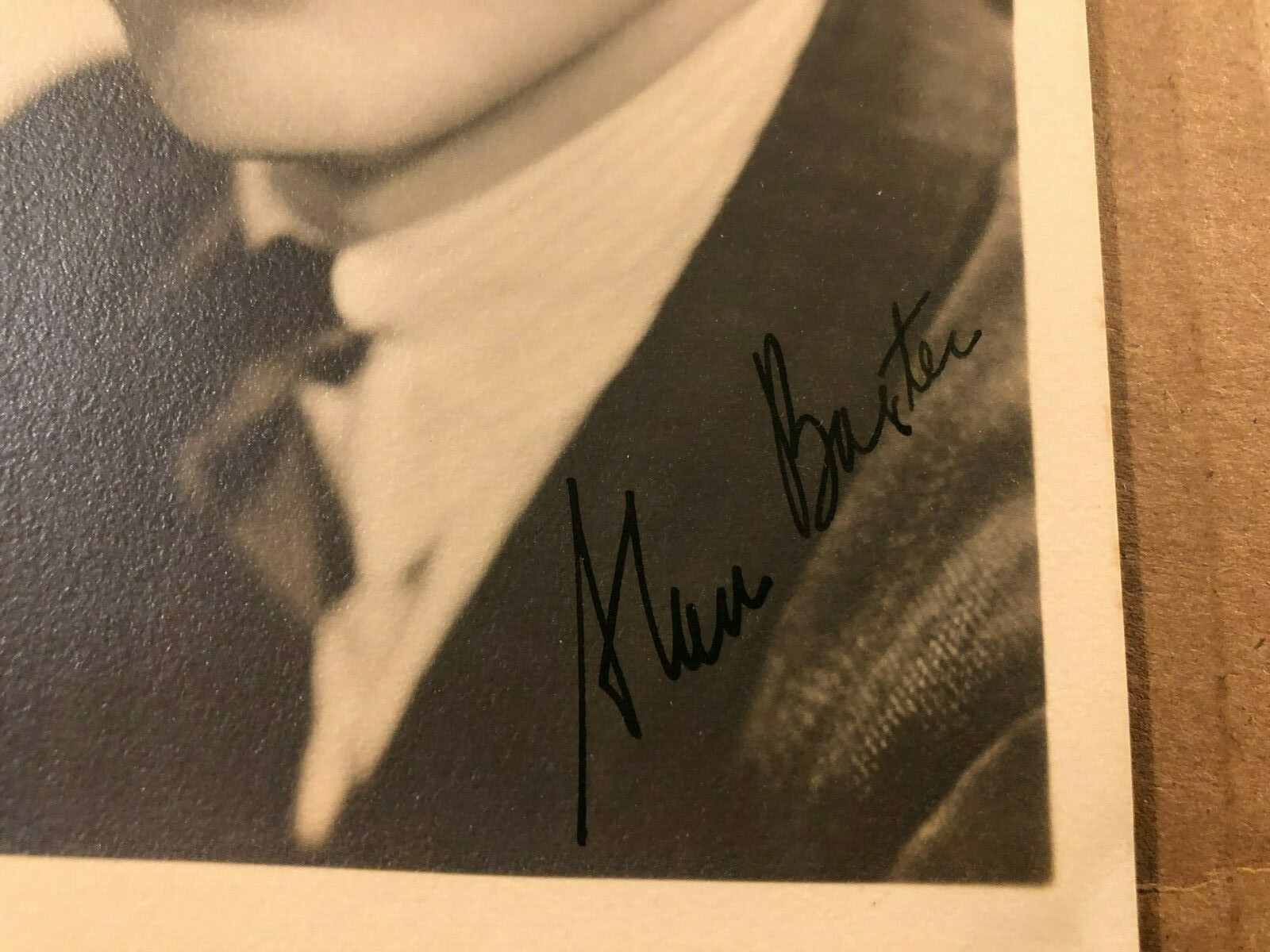 Alan Baxter Very Rare Very Early Original Autographed Photo 30s ...