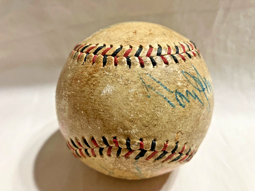 Vintage Antique Red & Black Stitch Official Baseball Connie Ryan ...