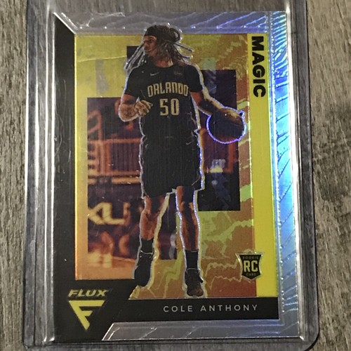 2020-2021 Panini Flux Cole Anthony Rookie Card Magic NBA Silver Prizm ...