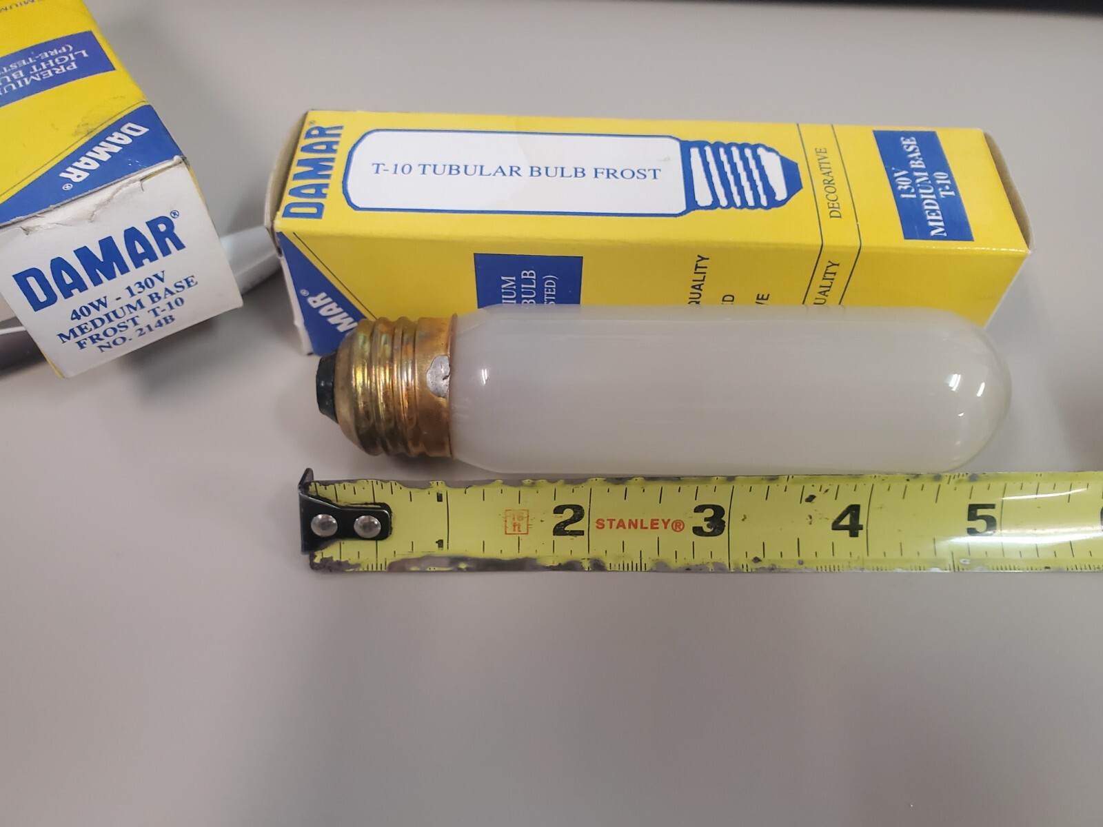 DAMAR T-10 Tubular Bulb Frost 130V 40W Medium Base | eBay