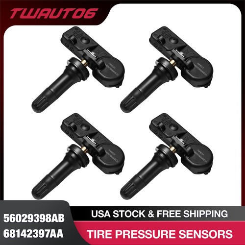 (4) TPMS Tire Pressure Sensor 56029398AB For RAM 1500 Chrysler Wrangler ...