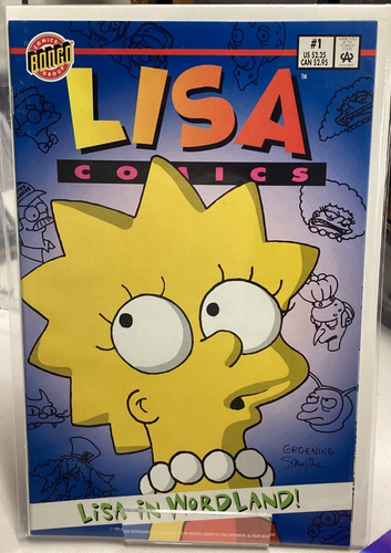 LISA COMICS #1 (1995) Simpsons High Grade BONGO COMICS WHITE PAGES | eBay