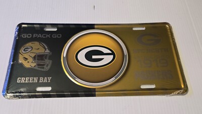 NEW GREEN BAY PACKERS PREMIUM METAL AUTO TAG LICENSE PLATE NFL | eBay