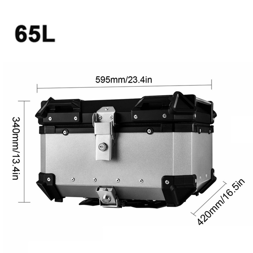 Moped Boxes Motorcycle Top Boxes Durable Travel Trunk Mounting Kits for ...