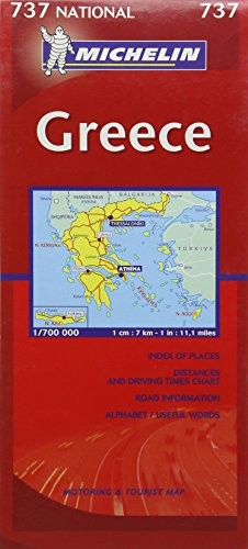 Greece: No.737 (Michelin National Maps) Sheet map, folded Book The Fast ...
