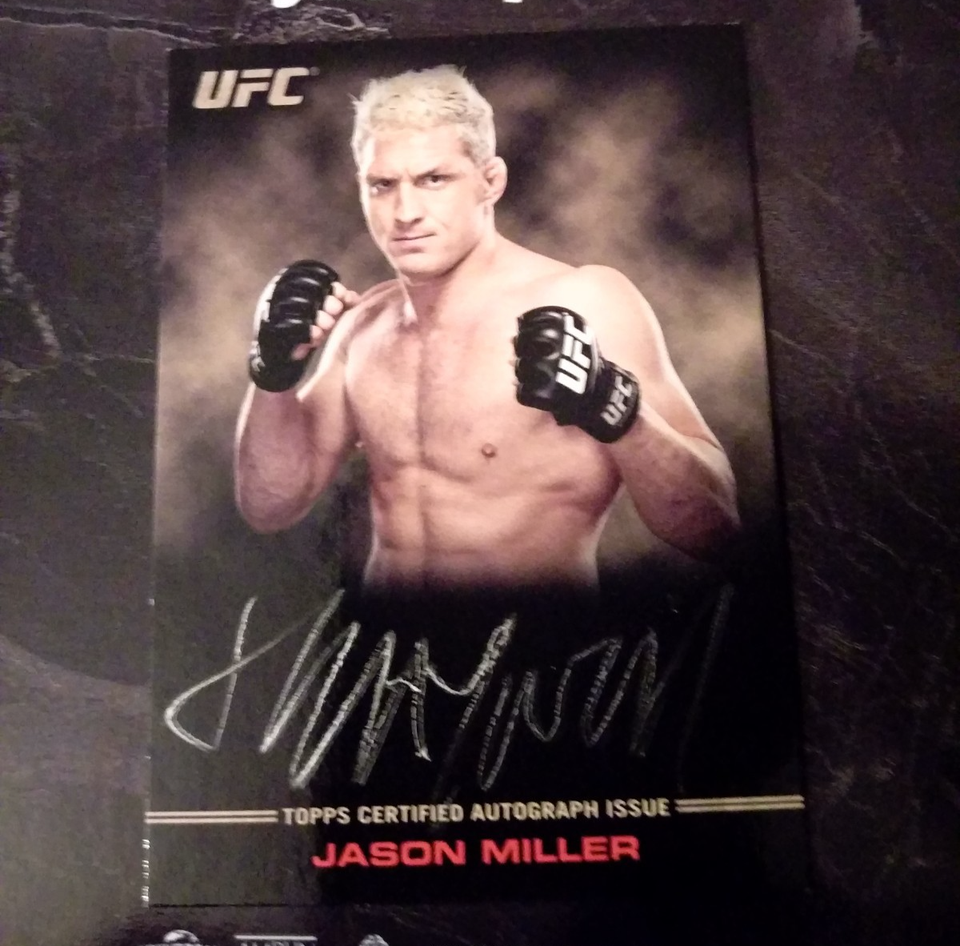 UFC Topps Knockout Auto Jason Mayhem Miller 2012 Autograph Card #92/99 ...
