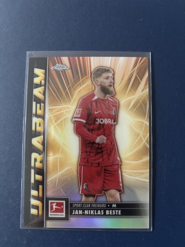 Topps Bundesliga Chrome 24/25 Jan-Niklas Beste Ultrabeam - SC Freiburg ...