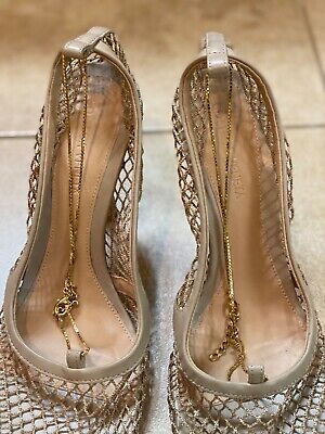 New Bottega Veneta Stretch Chain Mesh Beige Leather Square New Bottega Veneta Stretch Chain Mesh Beige Leather Square