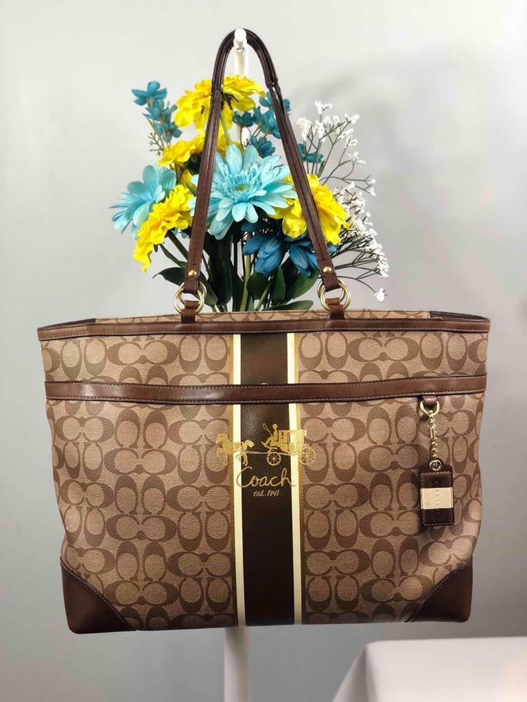 official purchase discount 187 COACH Signature Chelsea Heritage Tote