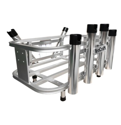 Brocraft Jet Ski Aluminum Rod Rack & Cooler Holder Combo / PWC Rod Rack ...