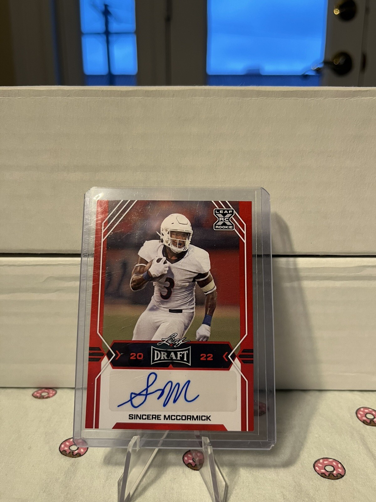 2022 Leaf Draft SINCERE McCORMICK #BA-SM2 Red AUTO RC Las Vegas Raiders ...