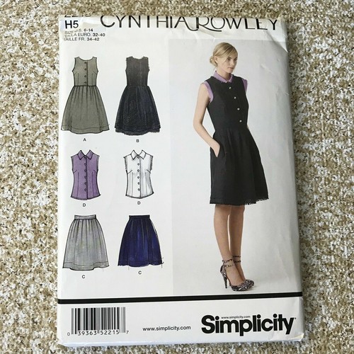 Simplicity 2215 Cynthia Rowley Sewing Pattern Misses Dress Skirt Blouse ...