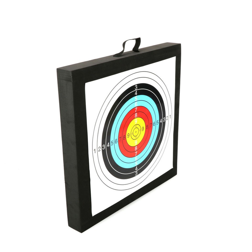 Archery Target Foam 50*50*6cm For Bows Practice+ 10pcs Target Paper ...