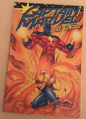 Captain Marvel First Contact Graphic Novel 1st Print 2001 | eBay