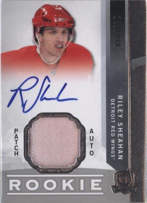 2012-13 Upper Deck The Cup - Rookie Patch Autograph Riley Sheahan #107 ...