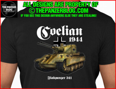 Coelian Flak Panzer V T-Shirt WWII German Tank | eBay