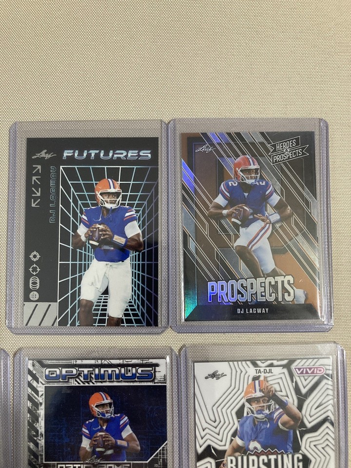 Leaf Dj Lagway Auto Lot /5,/6 Plus Base And Numbered Florida Gators Qb ...