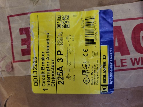 Square D QDL32225 Circuit Breaker 225A 3P 240V QD Feed-Thru | eBay