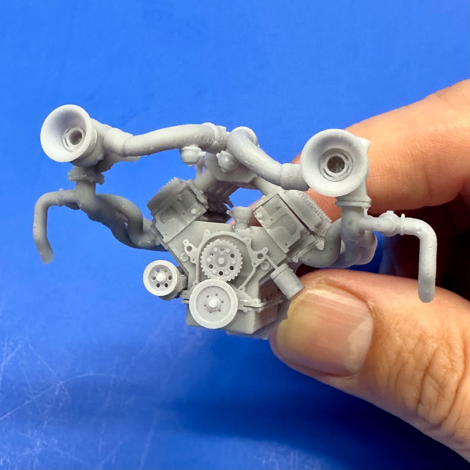 V2 Hoonicorn Twin Turbo Ford 410 Engine 1/25 | eBay