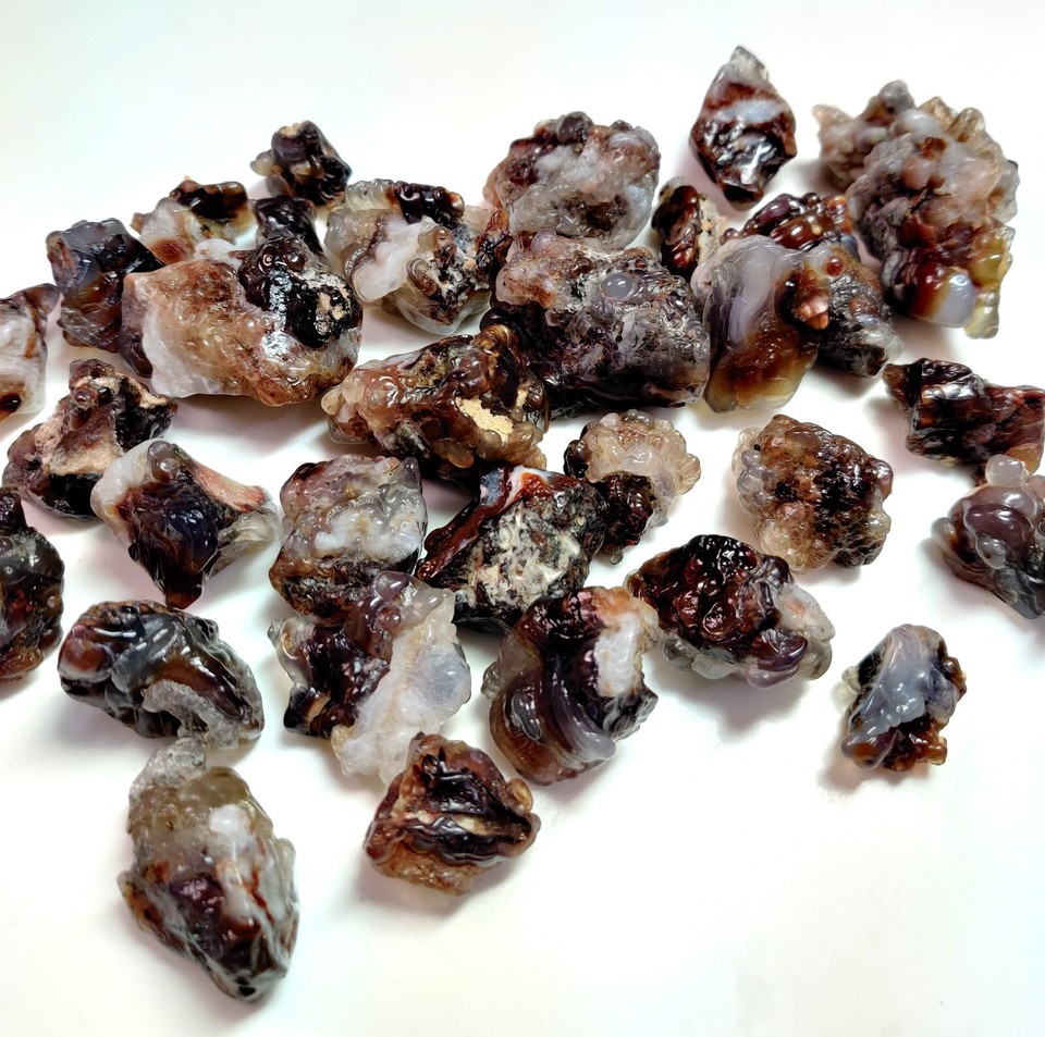 Natural AAA Mexican Fire Agate Polished Rough Loose Gemstone Wholesale ...