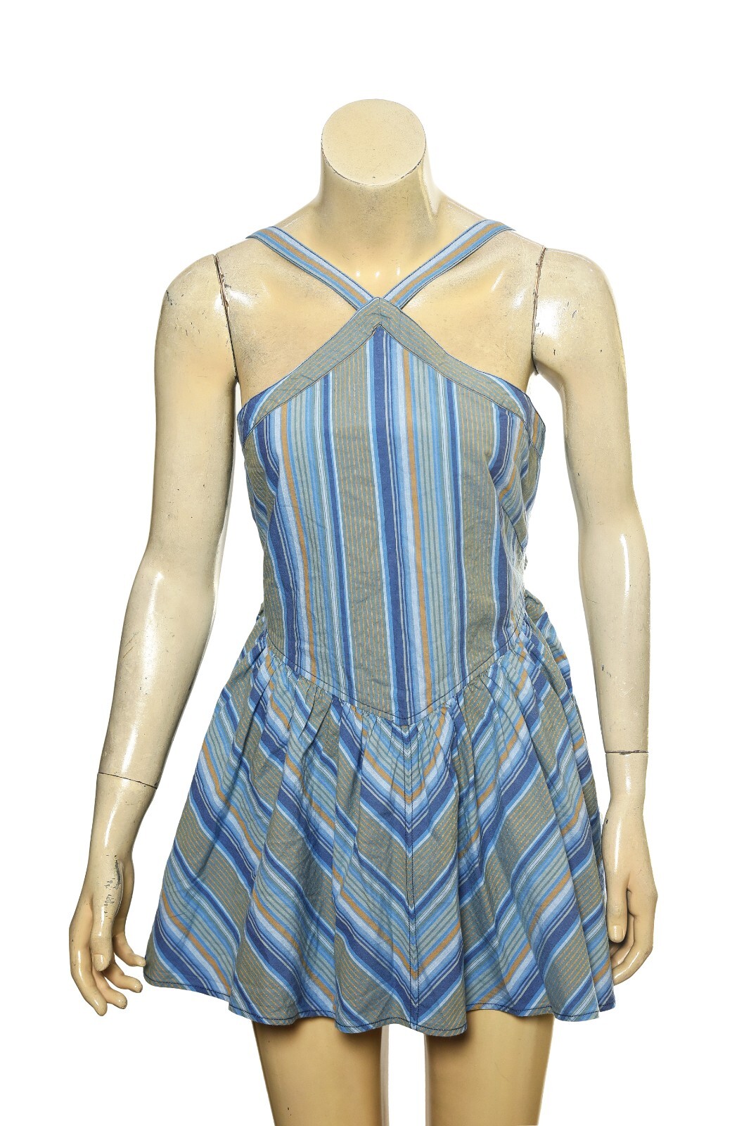 Free people We The Free Erin Halter Top M 8 Women Casual Striped Tunic ...