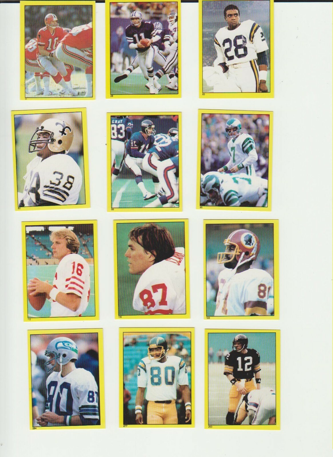 1982 Topps Football Stickers - SET BREAK - rookies, commons, HOFers ...