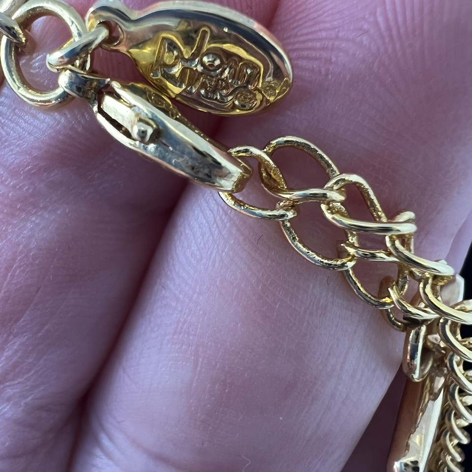 Vintage Joan Rivers Gold Tone Chain Necklace Adjustable 11 Chains ...